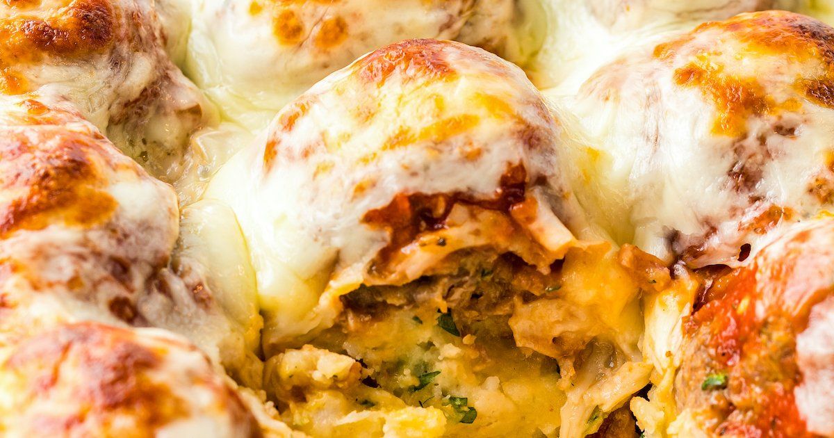 Loaded Mashed Potato And Meatball Casserole The Novice Chef Crockpot