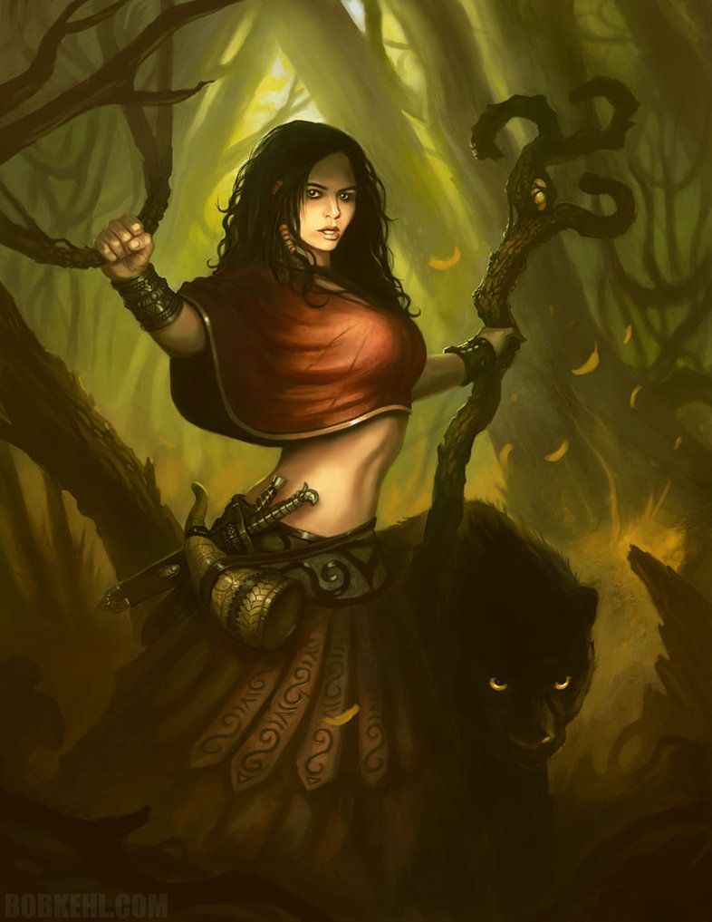 Druid By Bobkehl On Deviantart Fantasy Women Fantasy Rpg Medieval Fantasy Fantasy Artwork