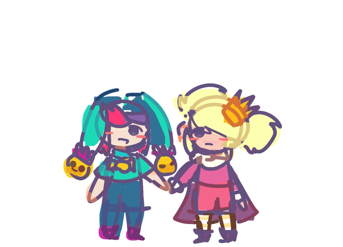 Chester And Mandy Fanart Brawl Stars в 2024 г Милые рисунки Честер Фан арт