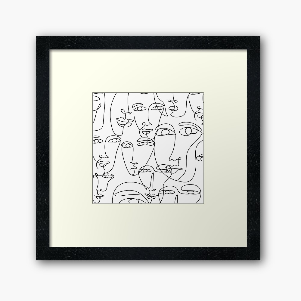 Abstract Faces Abstract Flowers Man Faces Minimalism Art Single
