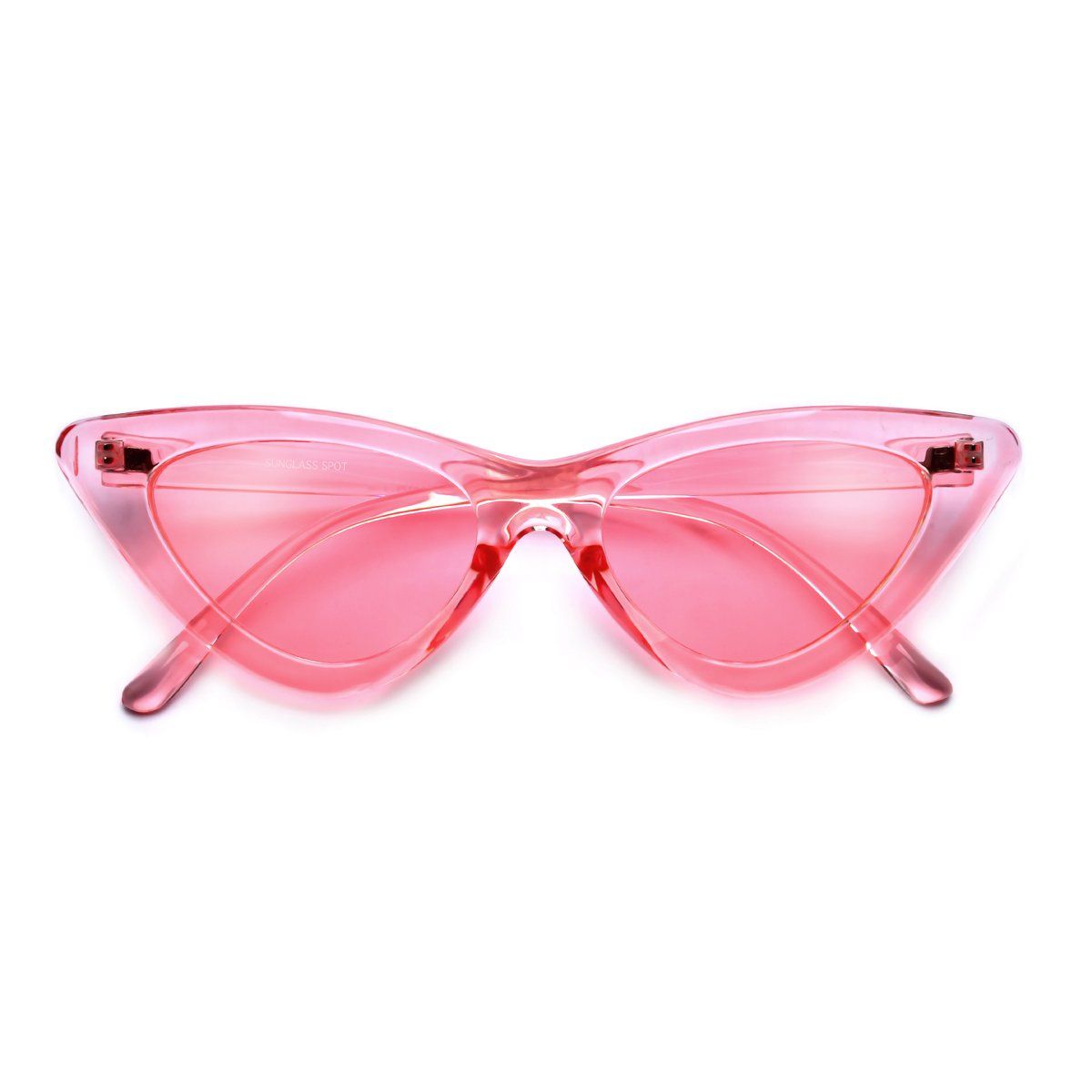 Slim Streamlined Cat Eye Silhouette Sunnies Stylish Glasses Glasses