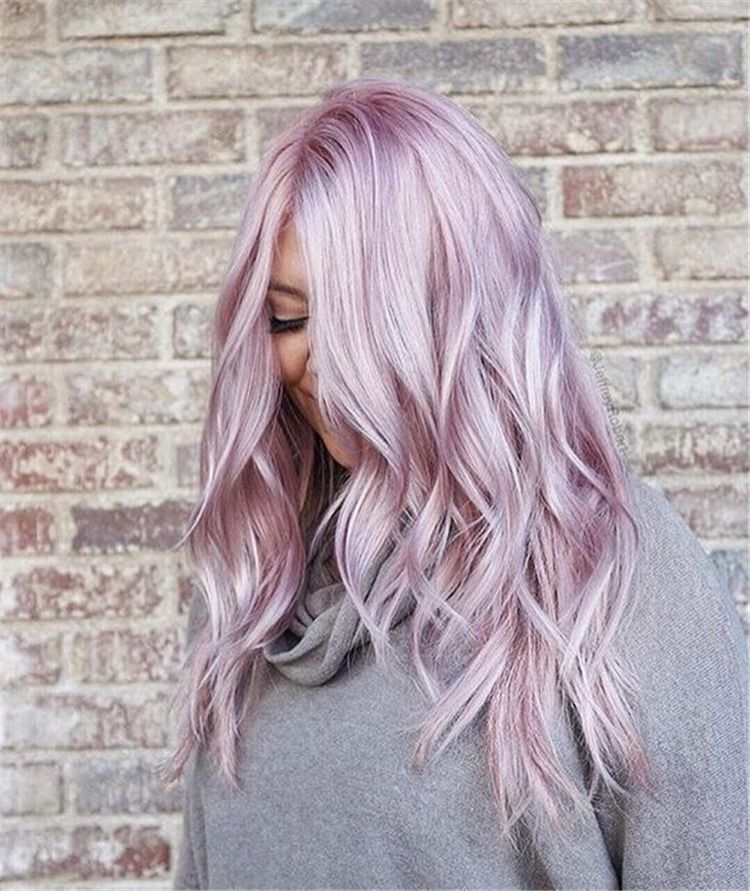 80 Chic Ombre Lavender Hairstyles With Highlights Trend In 2019