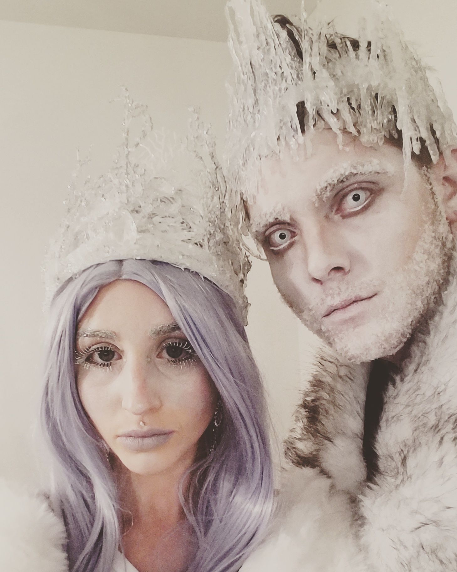 Ice And King Couples Costume King Costume Couples Costumes Halloween Costumes Makeup