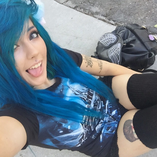 Theledabunny Instagram Ledacmuir Twitter Leda Muir Scene Hair Emo Scene Hair