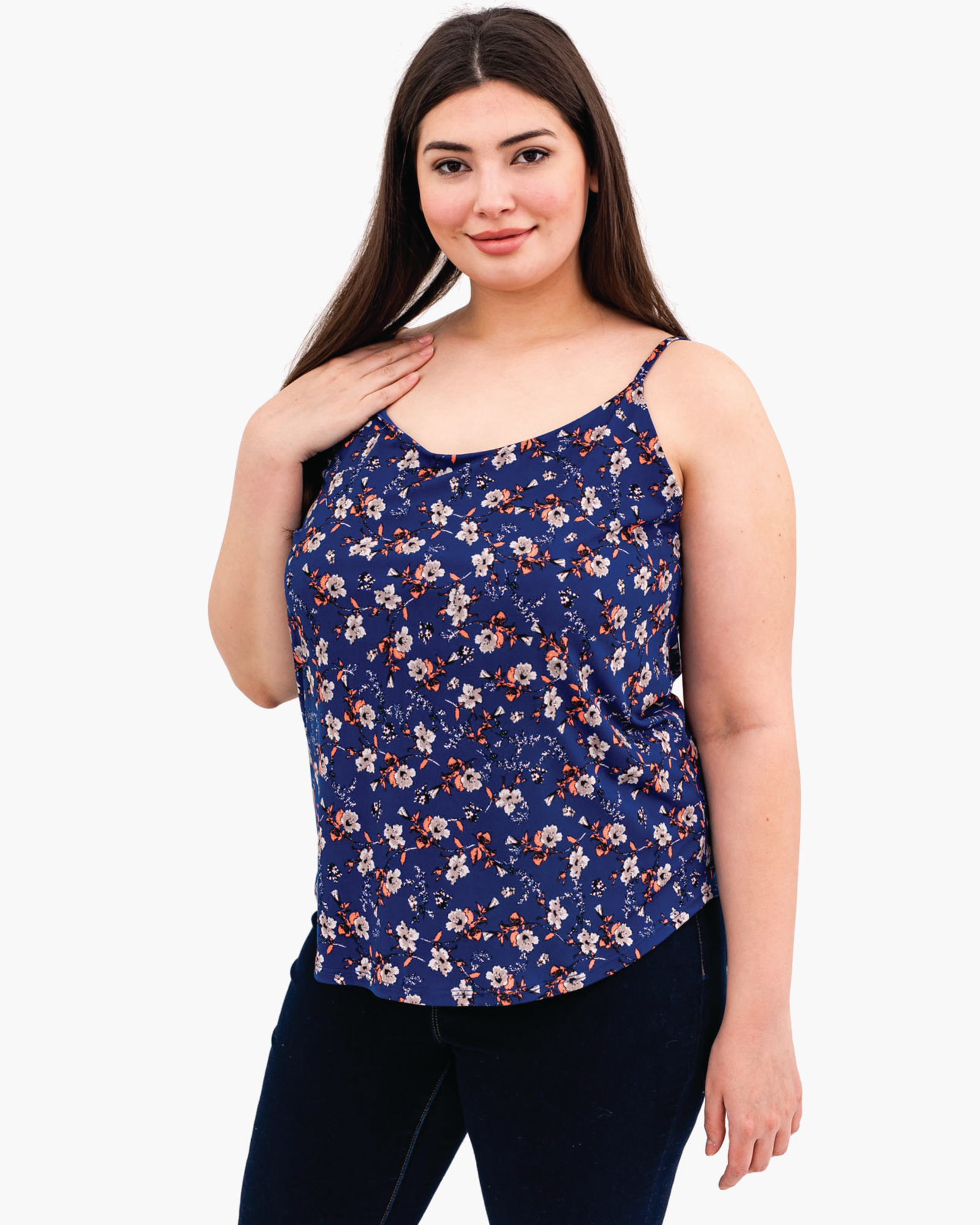 Alison Plus Size Floral Cami Diaandco In 2022 Floral Cami Tank Top Fashion Plus Size