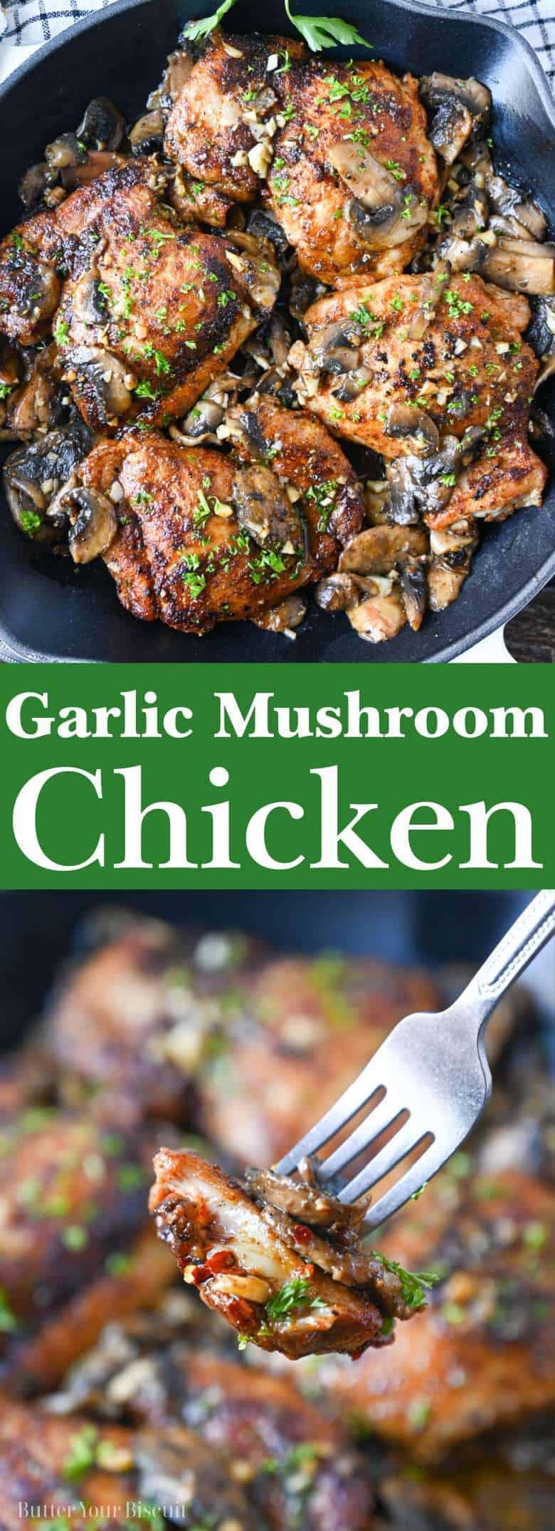 Garlic Mushroom Chicken Thighs Are A Quick And Easy Weeknight Meal