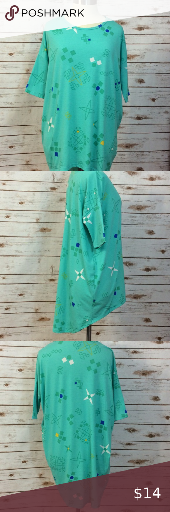 Lularoe Irma Xs Nwot Clothes Design Rose Pattern Shirt Fashion