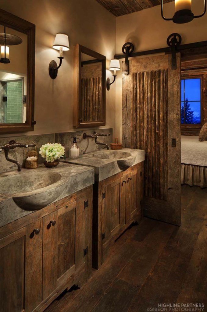 50 Gorgeous Rustic Bathroom Decor Ideas To Try At Home Rustic