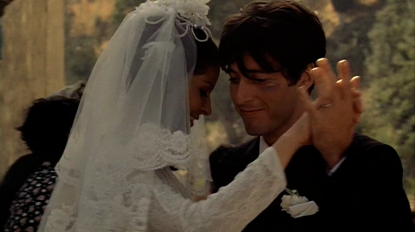 Michael And Appolonias Sicilian Wedding The Godfather 1972 The Godfather Godfather Movie Al