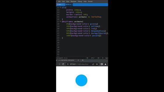 Css Looping Background Color Animation Css Animation Html