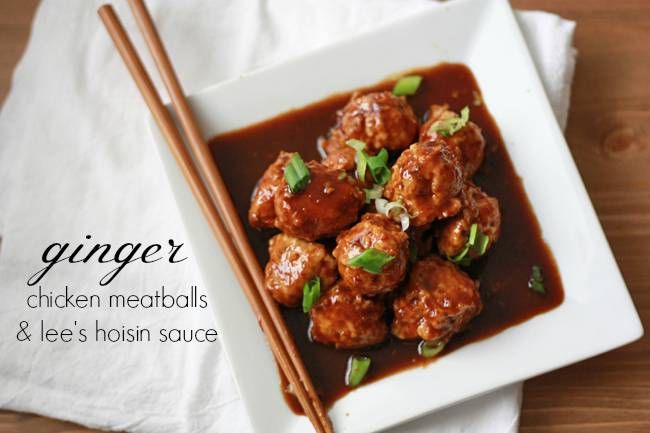 Ginger Chicken Meatballs With Lees Hoisin Sauce Gf Df Recipe