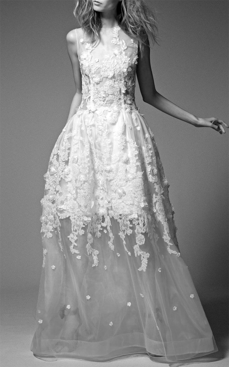 Gorgeous 3d Floral Applique Wedding Dresses Perfect For Spring Brides