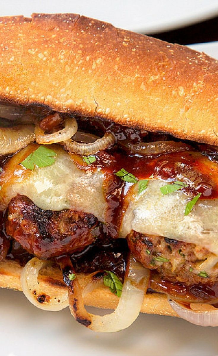Grilled Meatball Subs Layer Lightly Charred Meatballs With Grilled