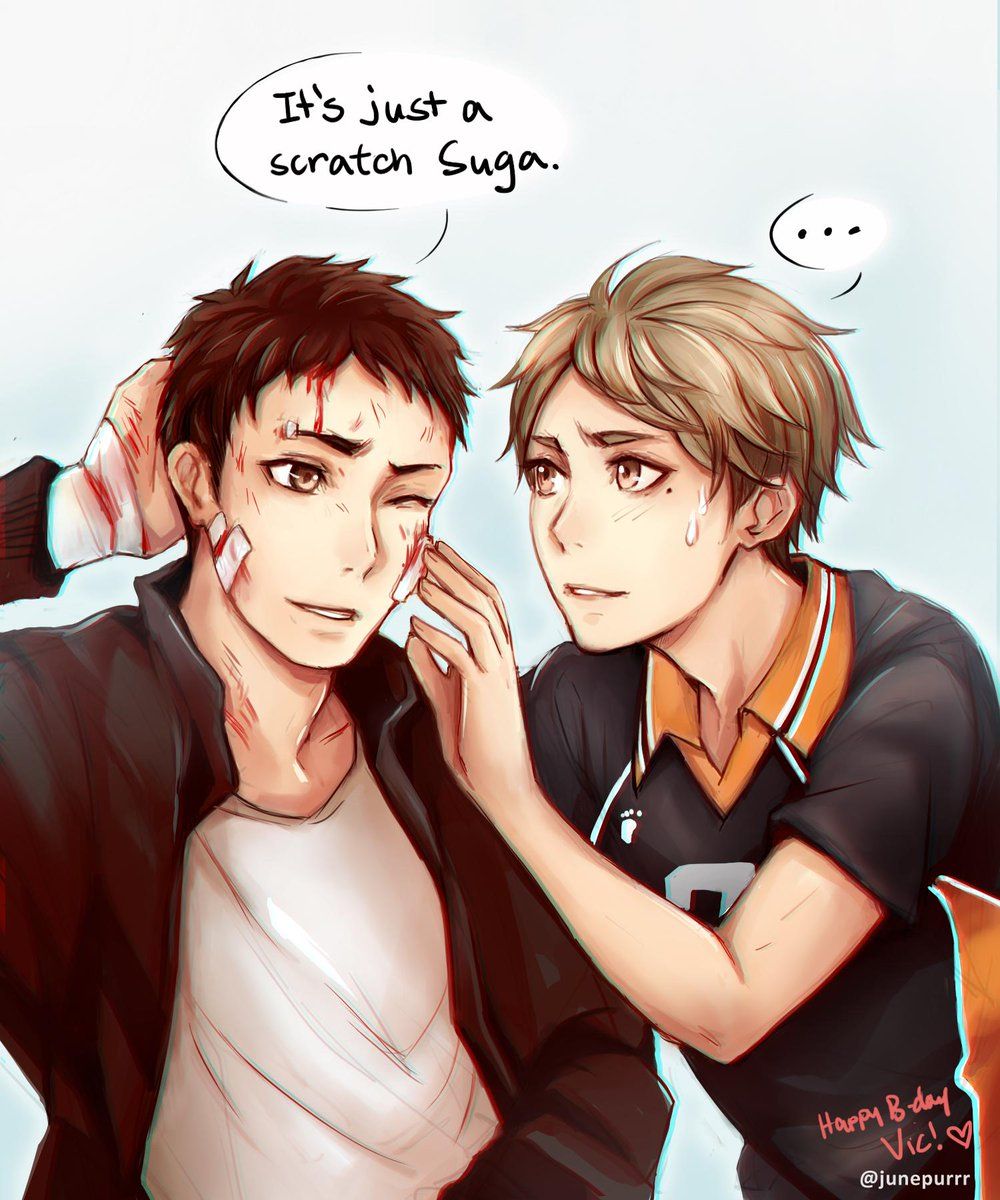 June On Twitter Daisuga Haikyuu Fanart Suga