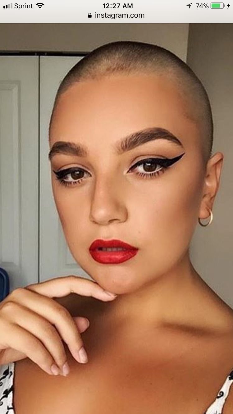 A Company Intent On Making Sure Heads Are Shaved Shaved Head Women Half Shaved Hair Girl