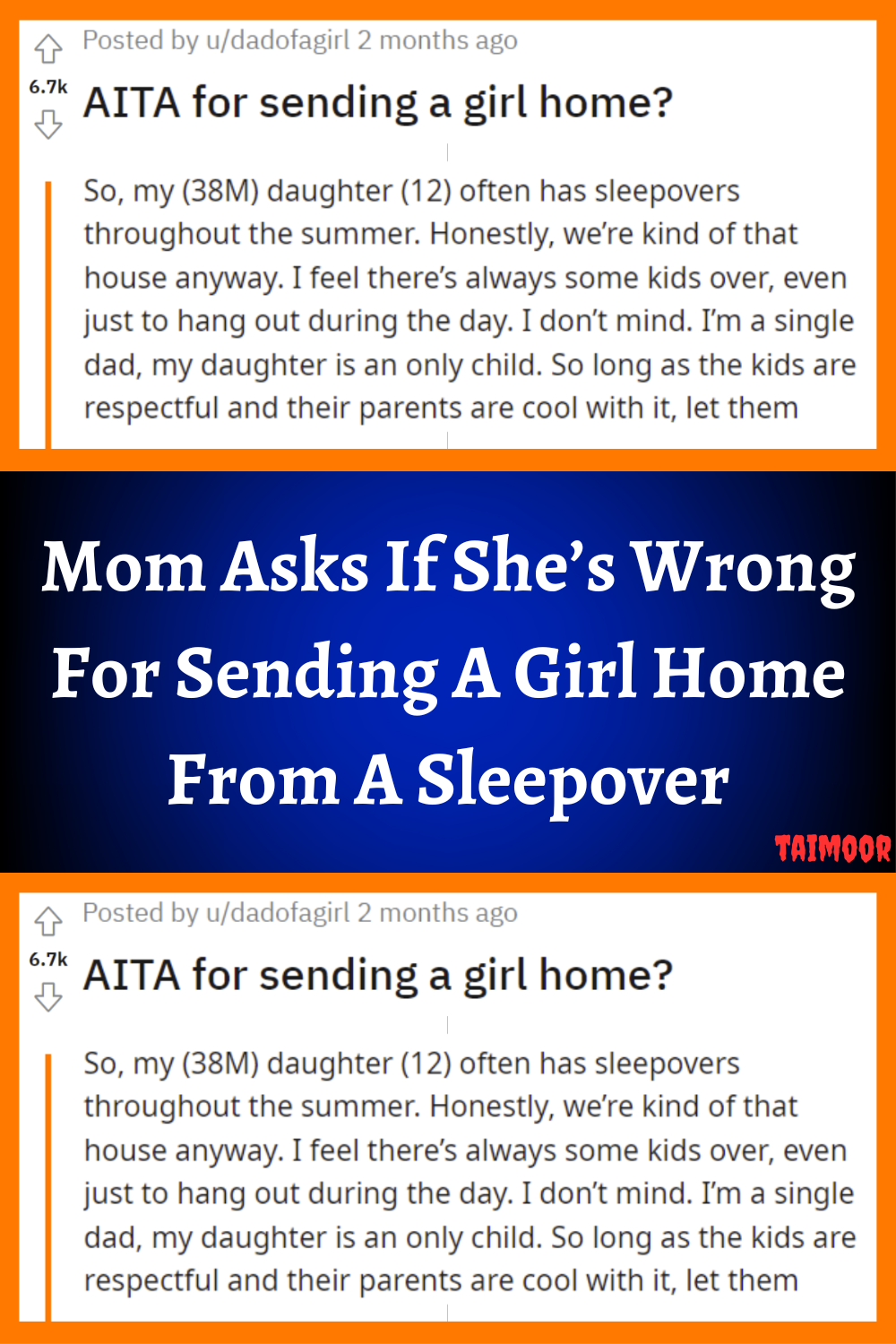 Mom Asks If She S Wrong For Sending A Girl Home From A Sleepover Artofit