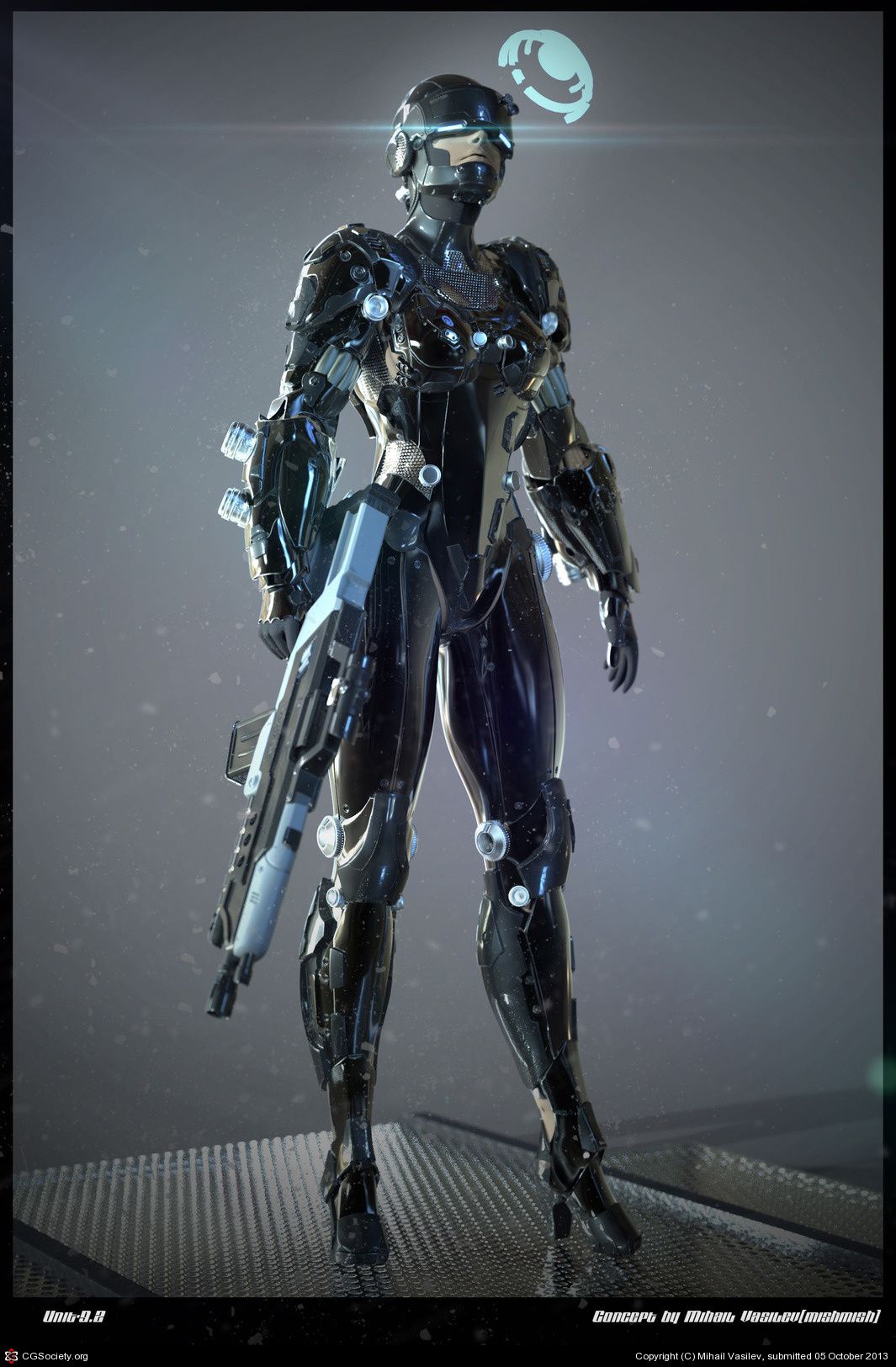 Unit 92 By Mihail Vasilev 3d Cgsociety Cyberpunk Character