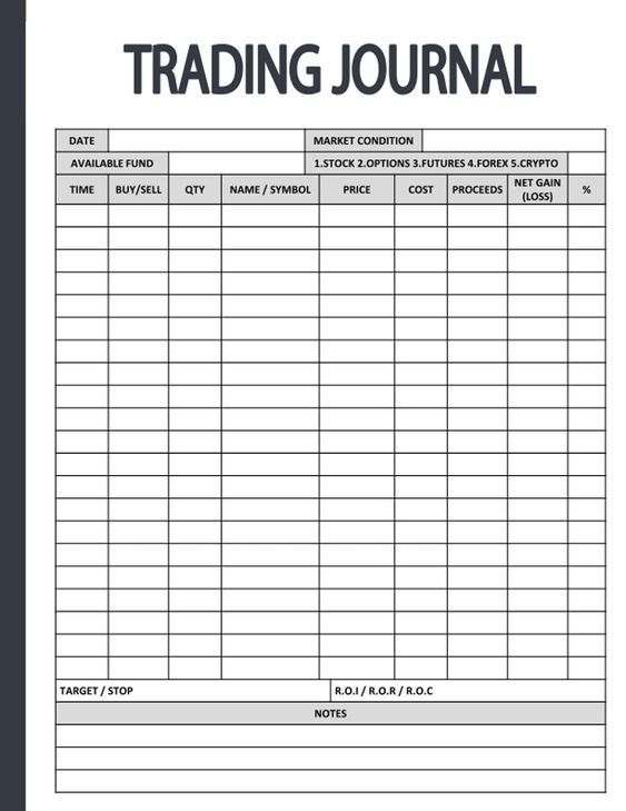 Trading Journal Log Book: day trading log & investing journal, 120 ... Trading Journal Log Book: day trading log & investing journal, 120 ...