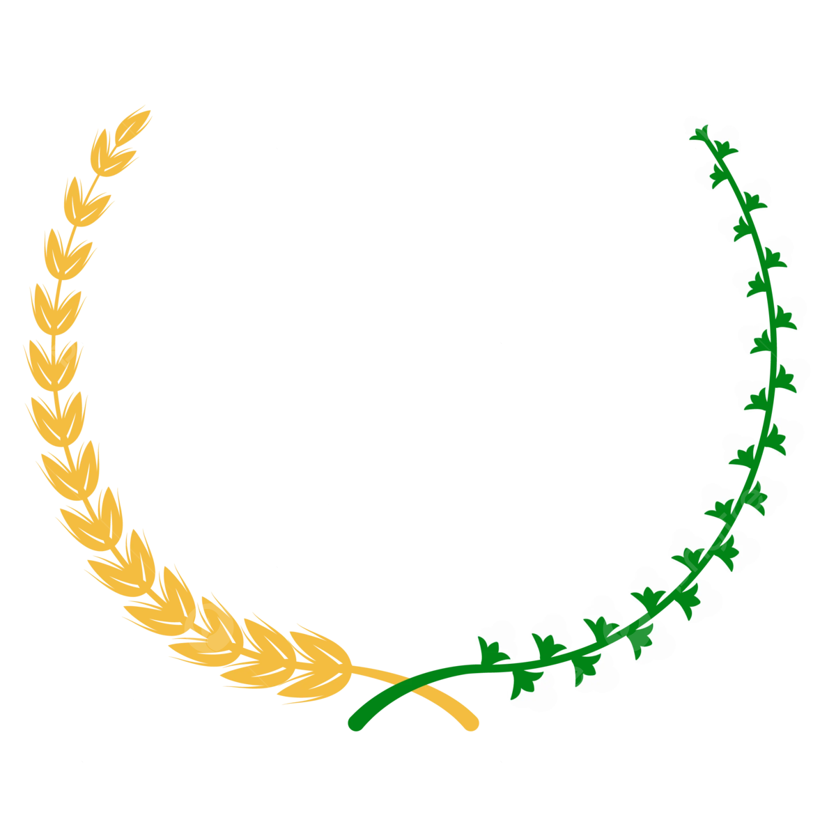 Lambang padi emas dan kapas dengan warna gradasi vektor padi simbol ... Lambang padi emas dan kapas dengan warna gradasi vektor padi simbol ...