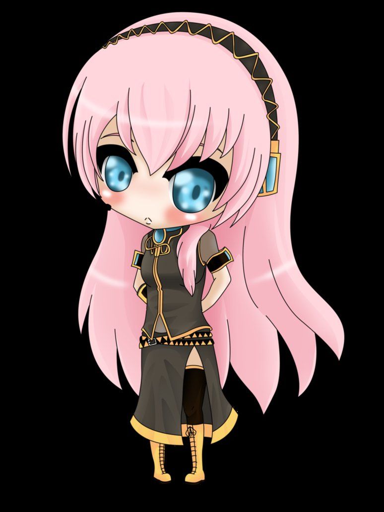 Megurine Luka Chibi Chibi Kawaii Anime Anime