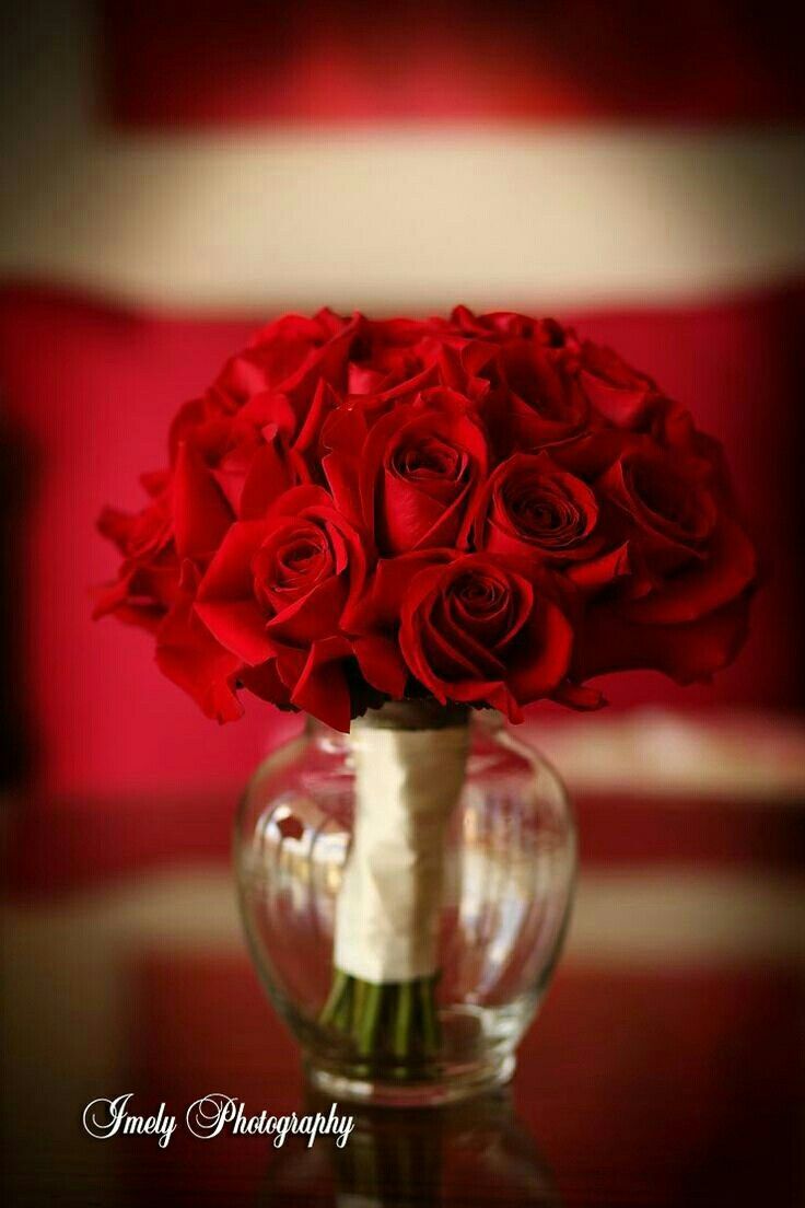 Timeless Red Roses Wedding Bouquet Red Rose Bouquet Wedding Red Rose Bridal Bouquet Red Rose