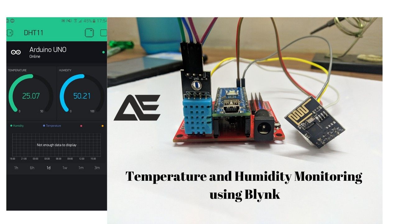 DHT11 Temperature and Humidity Sensor Monitoring using Blynk App ... DHT11 Temperature and Humidity Sensor Monitoring using Blynk App ...