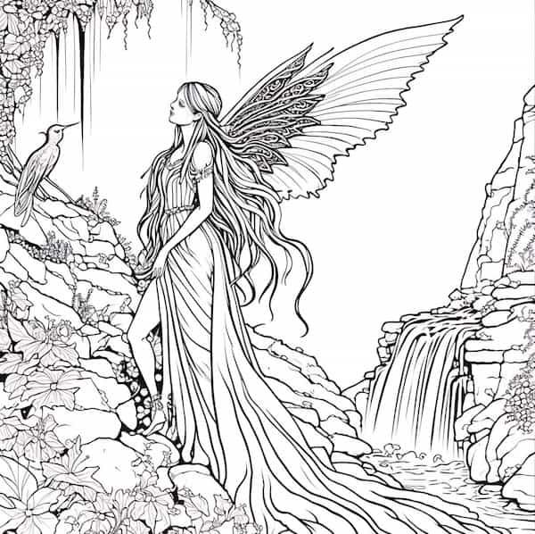 23 Fascinating Fairy Coloring Pages For Adults Our Mindful Life Fairy