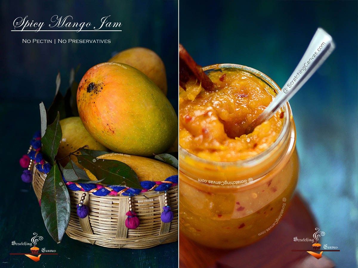 Healthy Spicy Mango Jam No Sugar No Pectin Preservatives Artificial