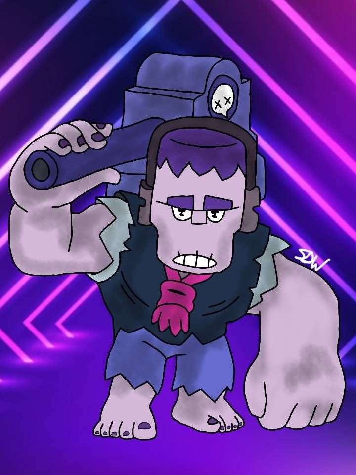 Fanart Frank Brawl Stars In 2021 Star Wallpaper Fan Art Star Character