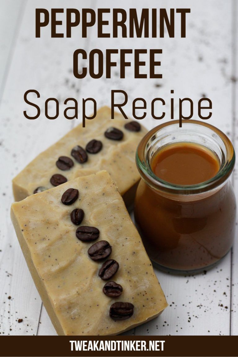 Homemade Coffee Soap Recipe In 2023 Peppermint Coffee Cold Process