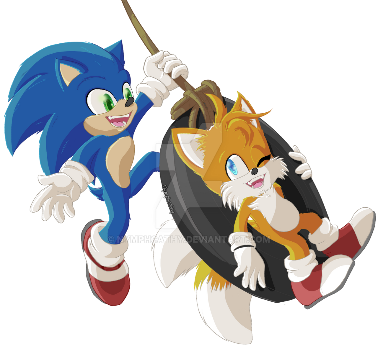 Sonic And Tails By Nymphcathy On Deviantart Sonic The Hedgehog Hedgehog Movie Sonic