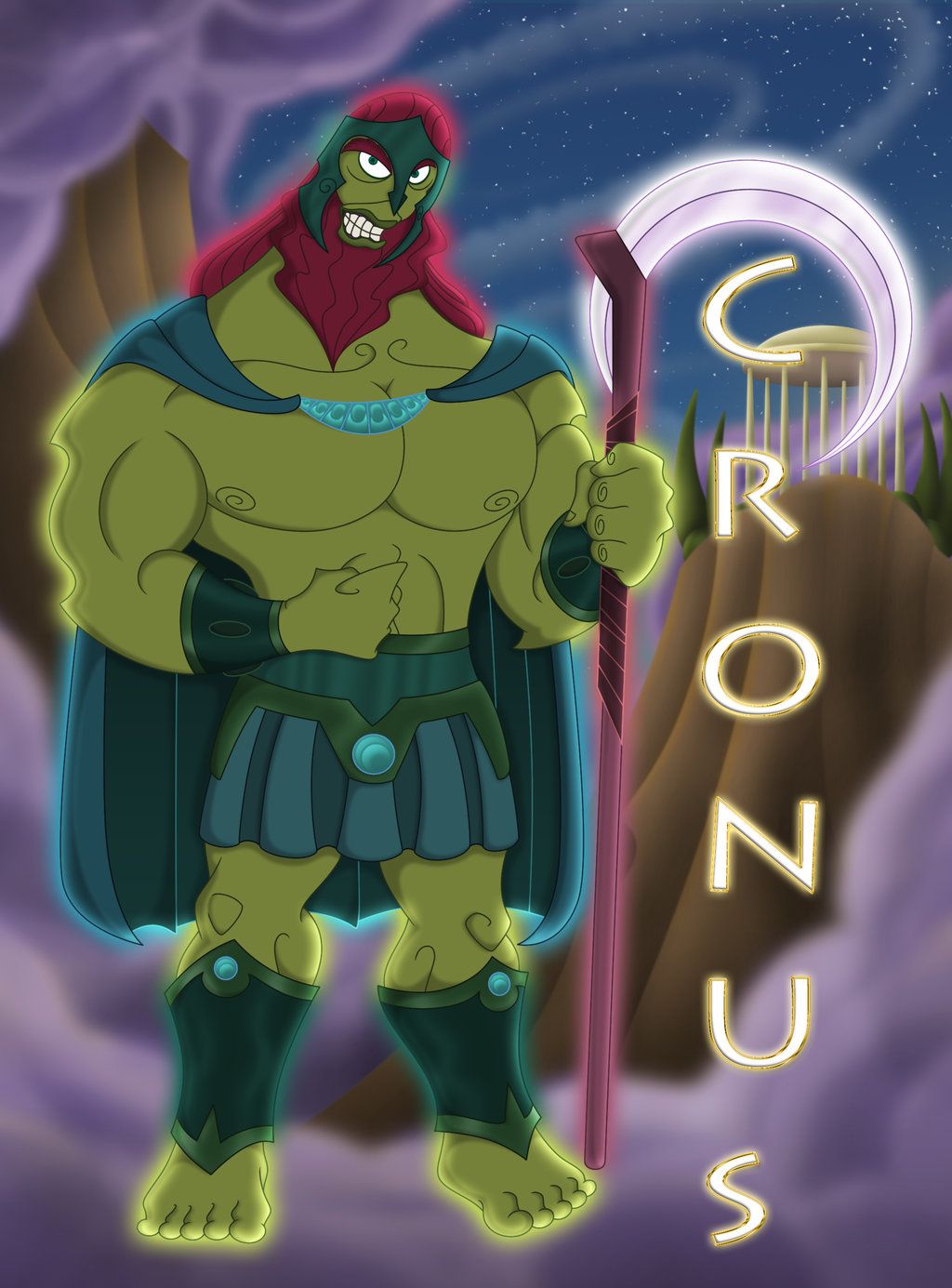 Cronus Saturn Greek And Roman Mythology Disney Hercules Greek Gods And Goddesses
