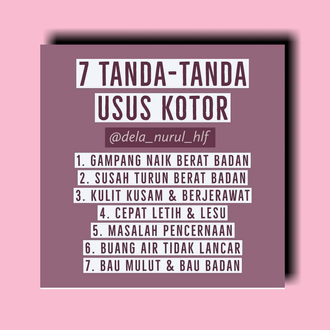 7 Tanda Usus Kotor... | Bau badan, Berat badan 7 Tanda Usus Kotor... | Bau badan, Berat badan