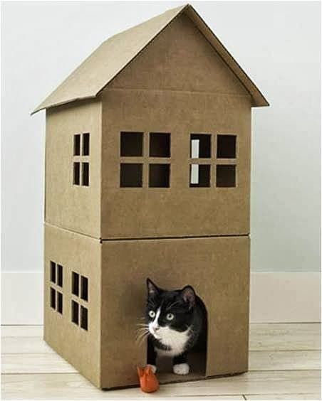 19 Spectacular Cat Houses Made Entirely Out Of Cardboard Cat Play