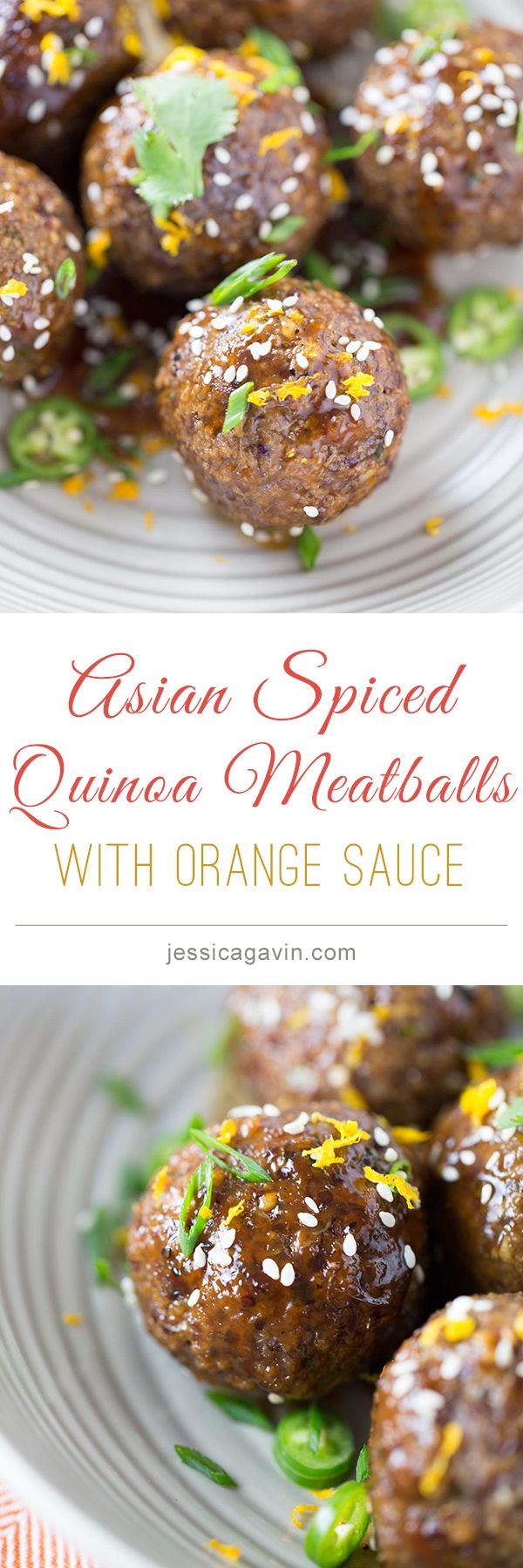 Asian Spiced Quinoa Meatballs With Orange Sauce Are Packed With Bold