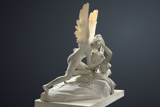 Antonio Canova 1757 1822psyche Revived By Cupids Kissside Viewmarble H 155 M L 168 M