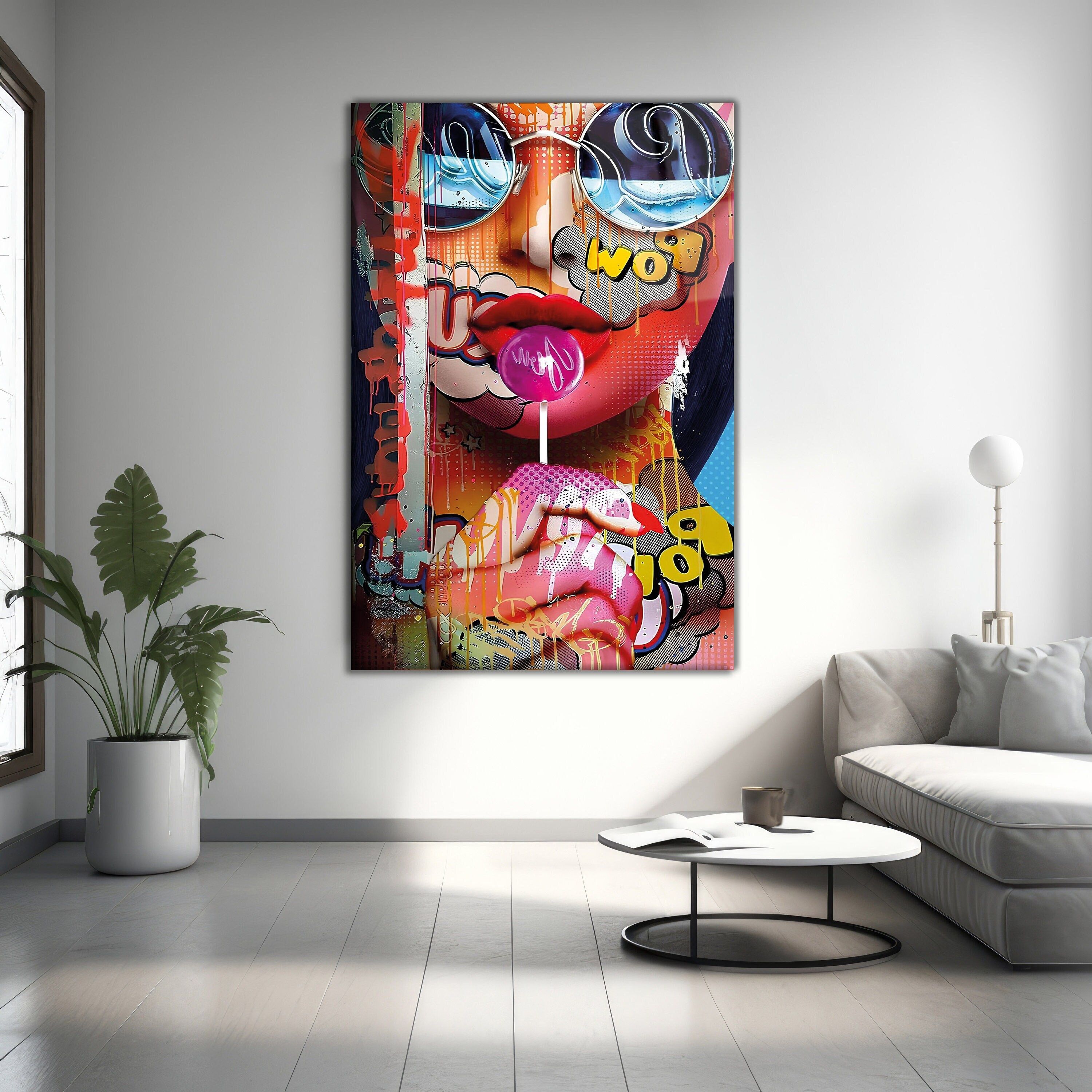 Tempered Glass Wall Art Pop Art Wall Art Etsy Etsy Wall Art Glass Wall Art Wall Art