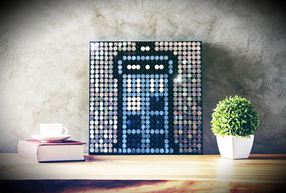 This Sequin Pixel Art Kit Is A Super Cool Handmade Creation For A