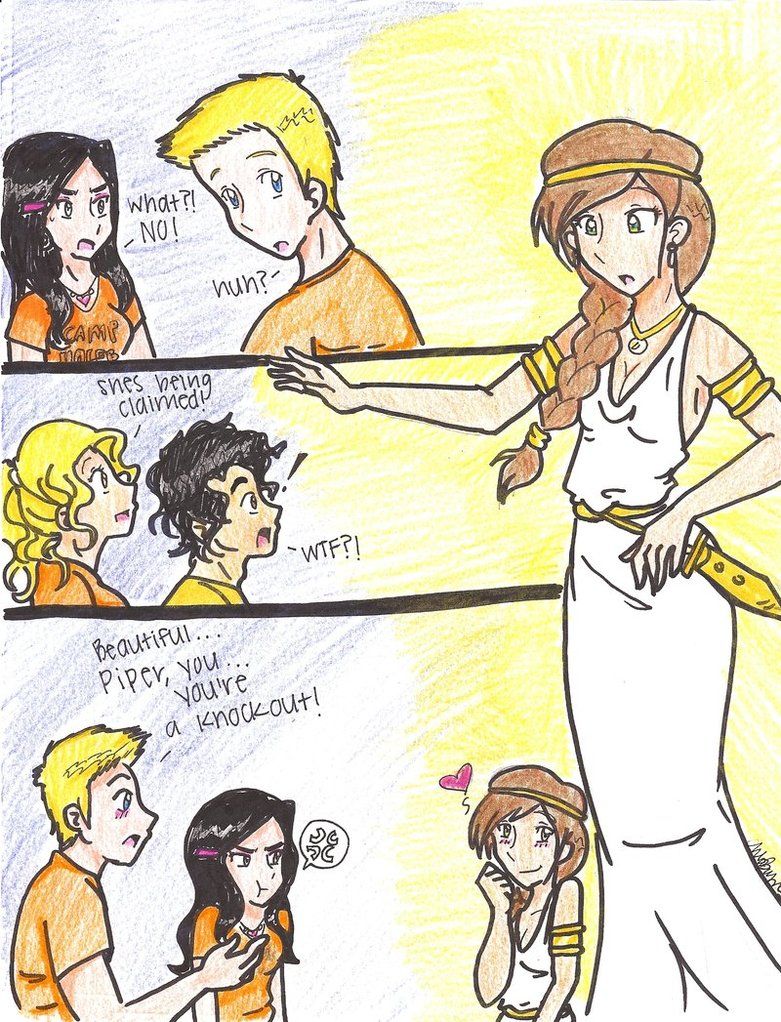 Piperyoure A Knockout By Chloisssx3 On Deviantart Percy Jackson Comics Percy Jackson