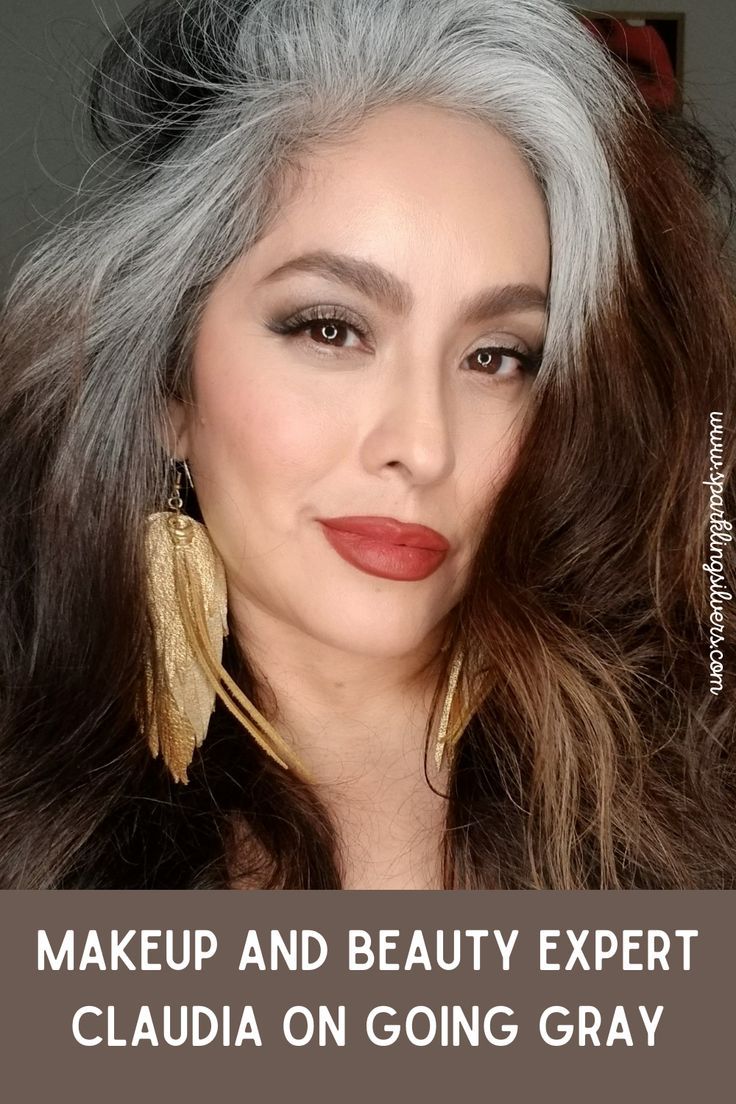 Makeup For Gray Hair Grey Hair At 40 Grey Hair And Makeup Gorgeous Gray Hair Beautiful
