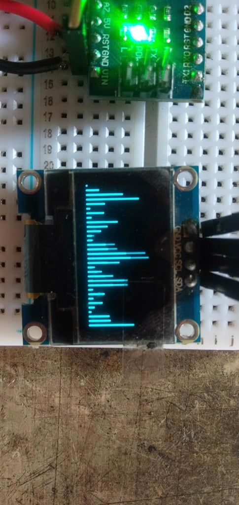 Arduino Oled Spectrum Analyzer Spectrum Analyzer Arduino Computer