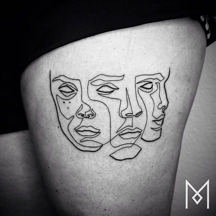 2015 10 12 Linear Tattoos By Mo Ganji Line
