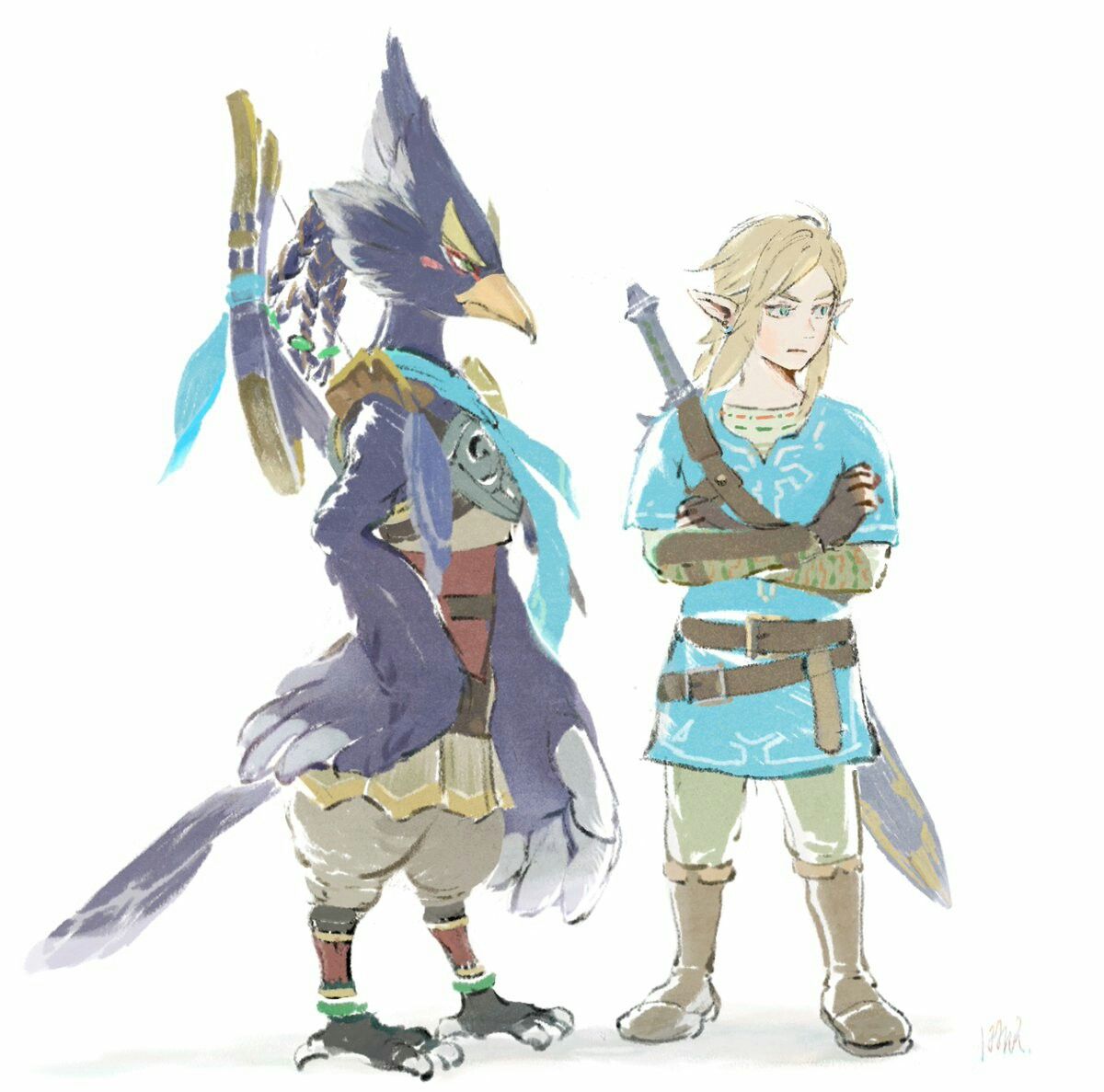 Revali Link 1 2 The Legend Of Zelda Legend Of Zelda Breath Zelda