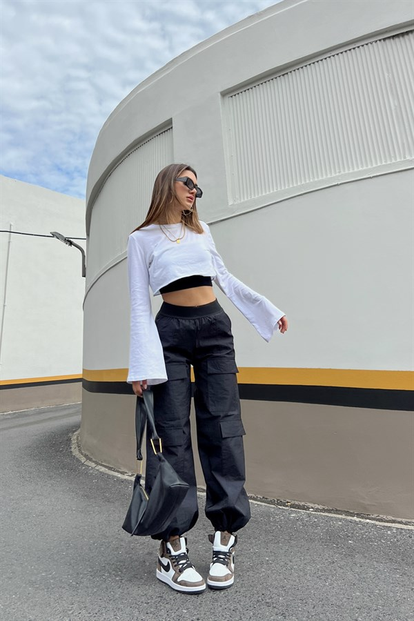 Paraşüt Kumaş Kargo Pantolon My Love Butik Modadaki Göz Alıcı Şıklık Ootd Normcore Nails