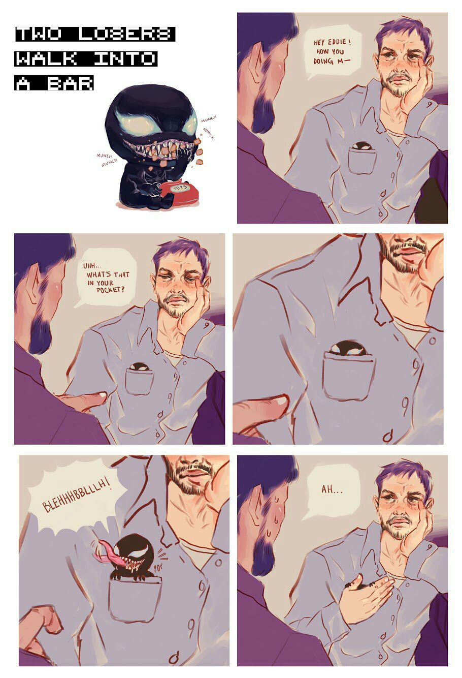 Eddie Brock X Venom Venom Comics Marvel Funny Marvel Memes
