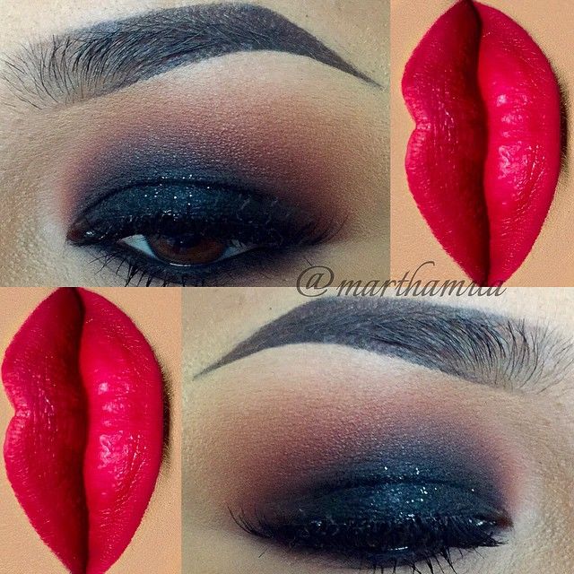 Smoky Eye With Red Lip Sultry Makeup Bold Makeup Eye Makeup