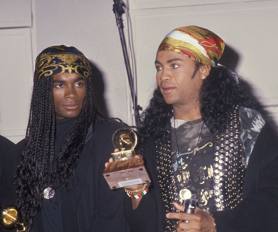 Rob Pilatus And Fab Morvan Of Milli Vanilli Attend Milli Vanilli Press Conference On November 20