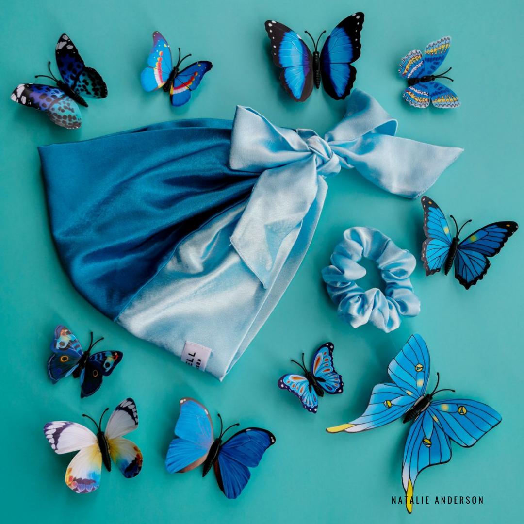 Sleep well collection sky and turquoise satin hair wrap – Artofit Sleep well collection sky and turquoise satin hair wrap – Artofit