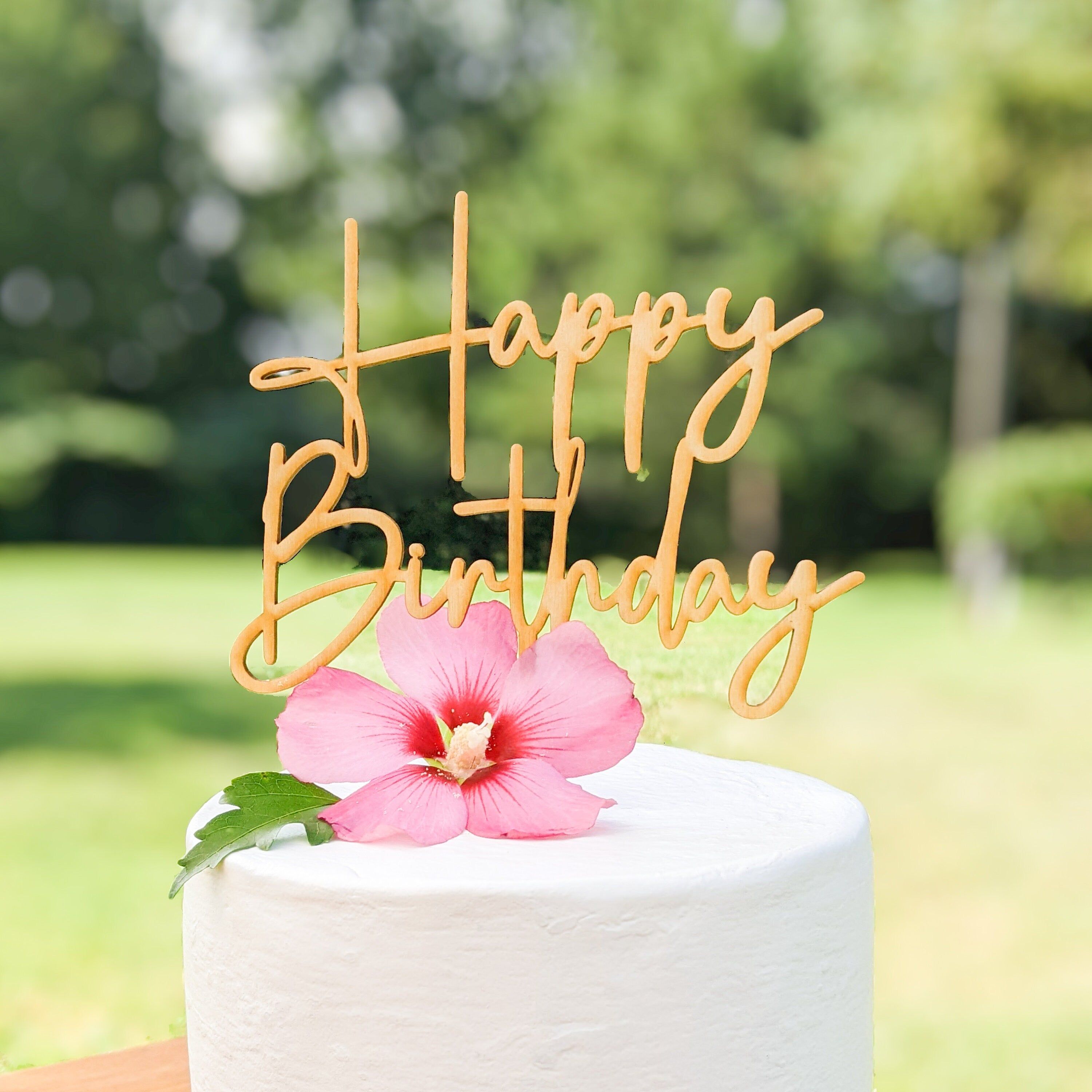 Happy Birthday Cake Topper Birthday Cake Topper Custom Cake Topper