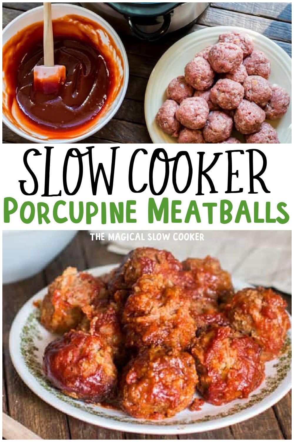 Slow Cooker Porcupine Meatballs In Tangy Sauce Recipe Porcupine